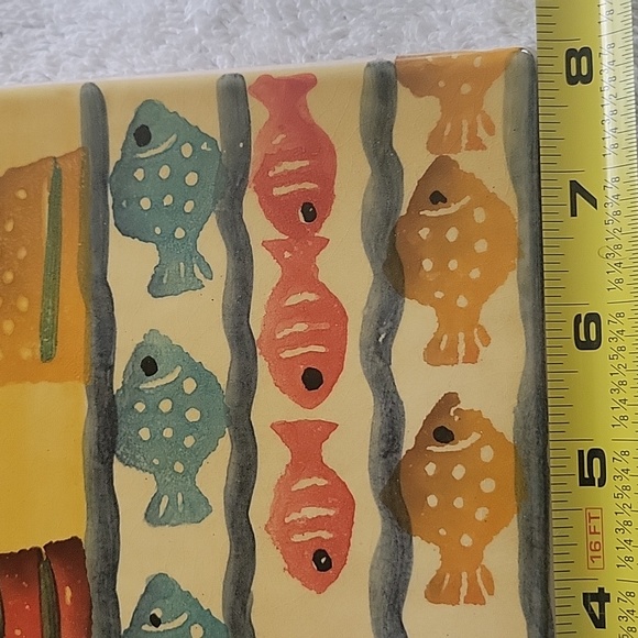 Brevettato | Art | Vintage Brevettato 8x8 Hand Painted Tile Excellent ...